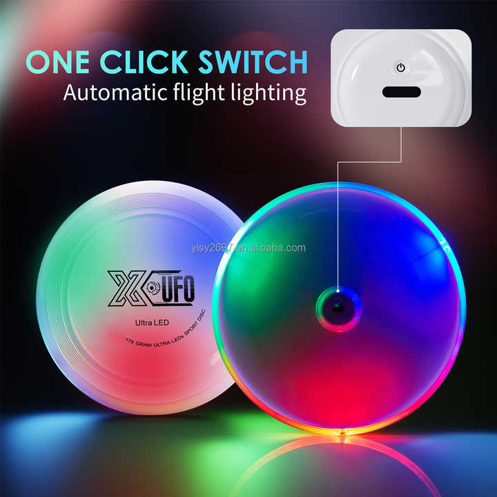 X-UFO 175g LED Flying Disc - Rechargeable Outdoor Toy - OEM Custom Design