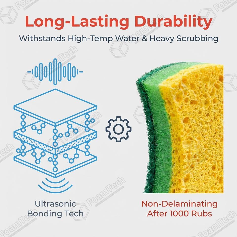 3-Layer Multi-Purpose Cleaning Sponge Natural Pulp & High-Elastic ...