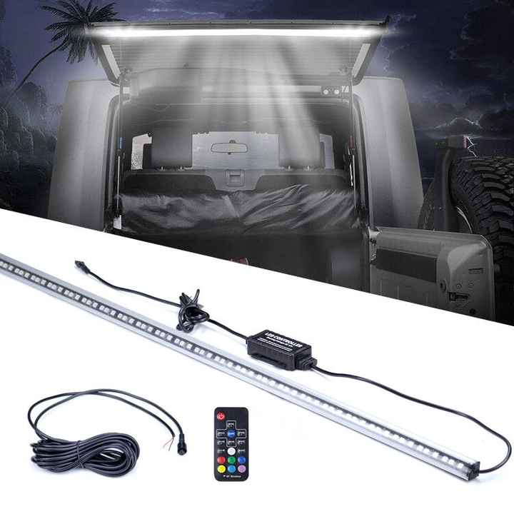 Adjustable Brightness 4x4 off Road 98.5cm Light Bar RGB LED Rear Glass ...