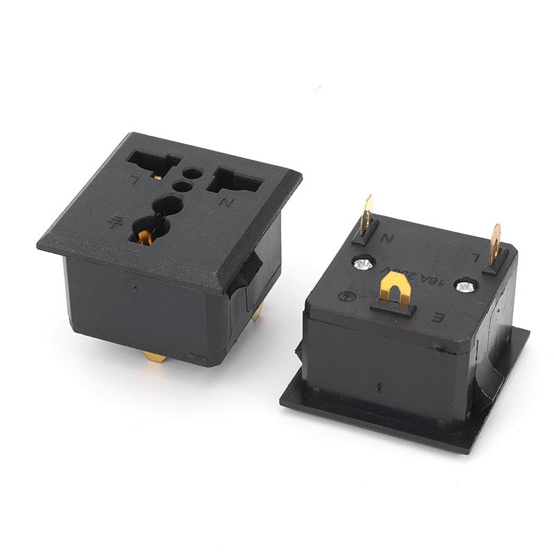 Quality PA66 Material 3-Pin Rocker Switch Socket DC Power Jack Series ...