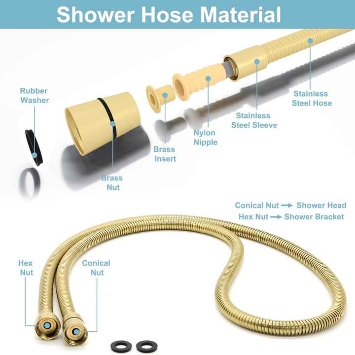 Classical High Quality Brass Bathroom High Pressure Telephone Style ...