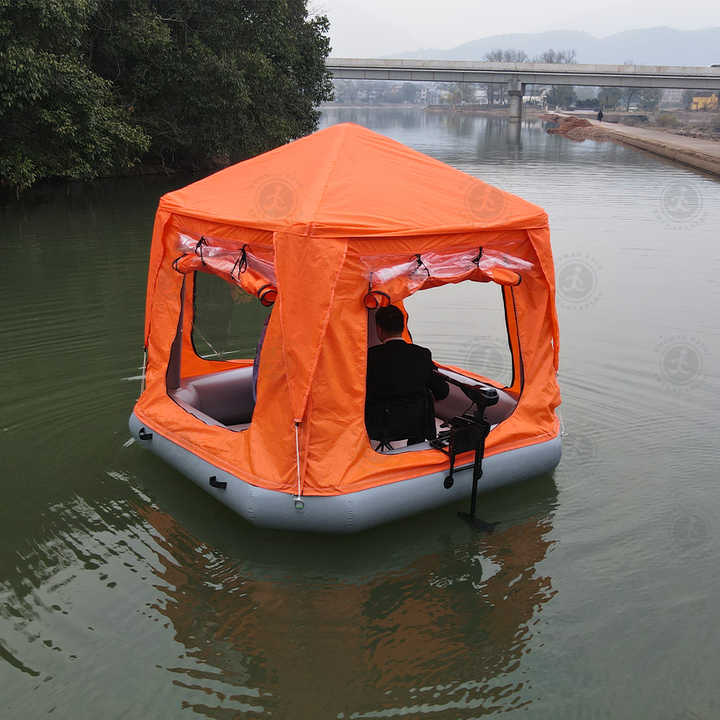 Outdoor Family Lake Camping Tent Fishing Raft Boat Inflatable Water ...