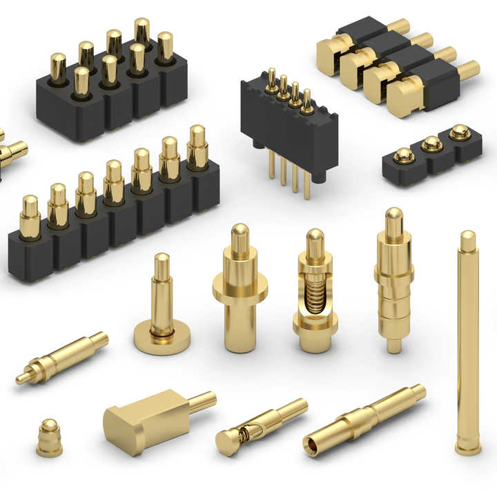 Custom Pogo Pin Spring 1.5mm - Gold Plated Brass Connector