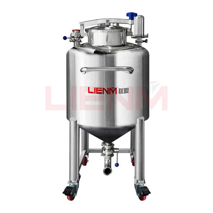 Custom Storage Tank with Agitator Mixer - 500L Stainless Steel