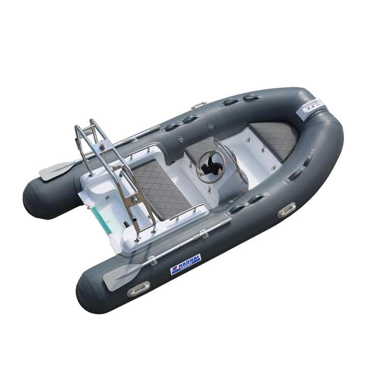 12-ft Inflatable Fishing Boat with Fiberglass Hull - CE Certified