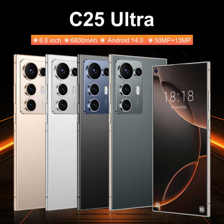 C25 Ultra 6.8-inch 5G Mobile Phone 16GB RAM 108MP Rear Camera Deca Core ...