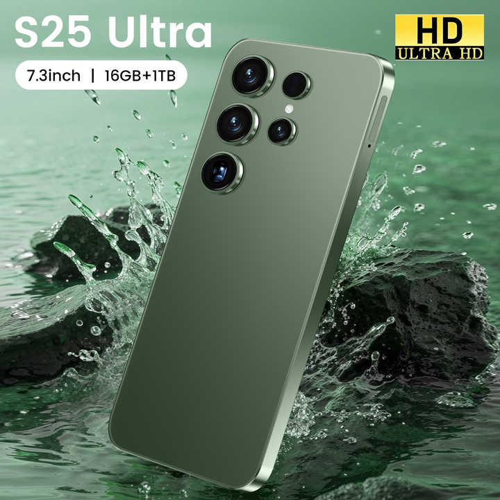 S25 Ultra 5G Smartphone HD 7.3 Inch Display Face Unlock Dual SIM Card ...