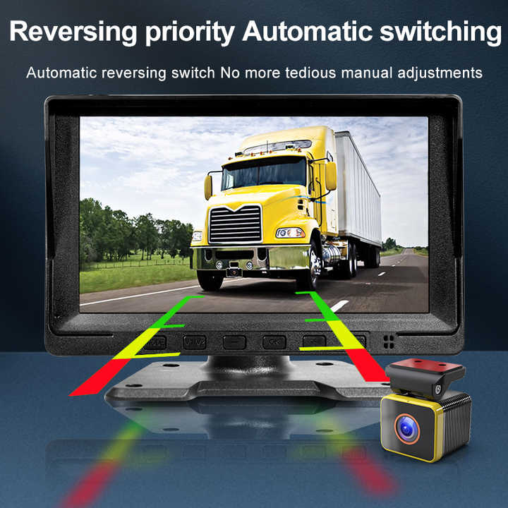 7 Inch Monitor Reverse Assistance Waterproof Night Vision 4CH MP5 ...