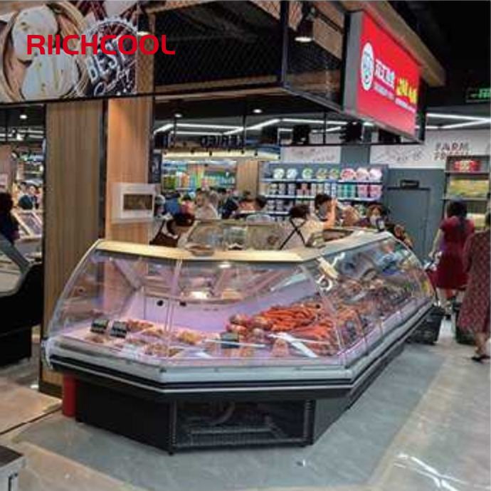 Supermarket Efficient Single-Temperature Self-Service Butchery Cooler ...