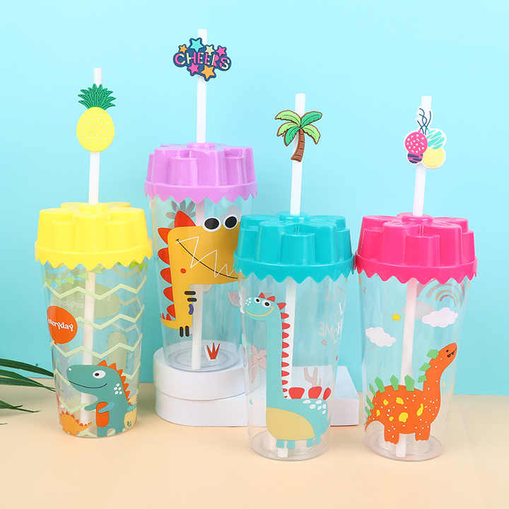 Cute Dinosaur Cup Kids Tumbler Cups - Sustainable & Fun