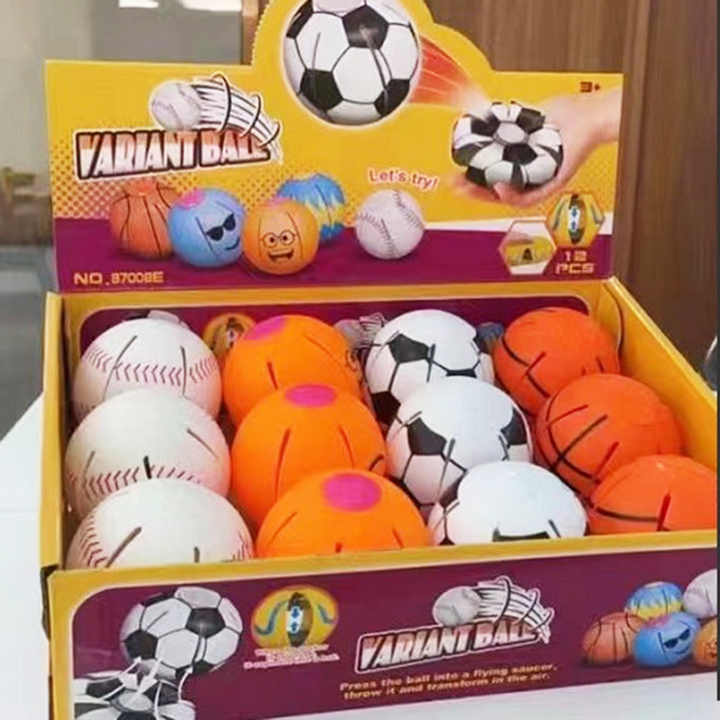 Mini Magic Flying Saucer Ball Deformed Elastic Ball Family Interactive ...