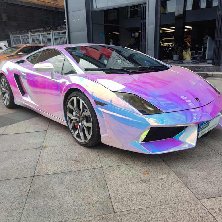 Rainbow Chrome Car Wrap Vinyl - Durable & Color-changing