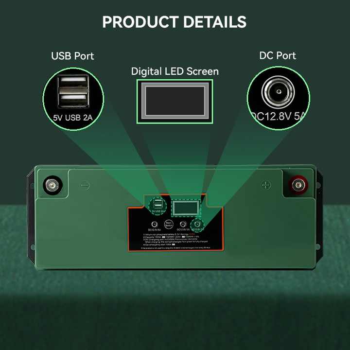 Smart Solar Battery Lifepo4 12v 24v 48v - 300ah Capacity