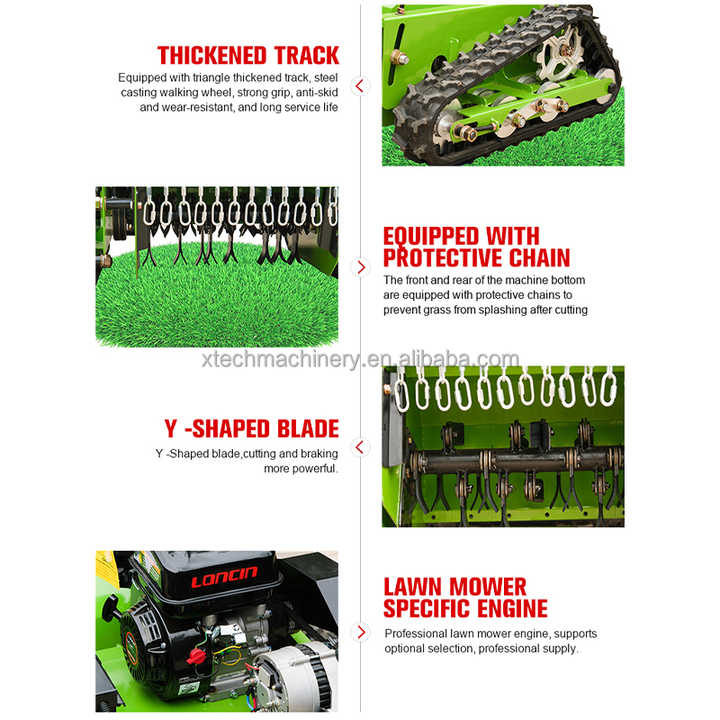 High Quality Gasoline Powered Remote-controlled Flail Lawn Mower ...