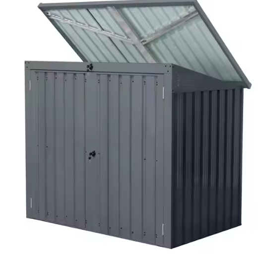 Factory Garbage Bin Shed Galvanized Steel Wheelie Bin Shed Lockable ...