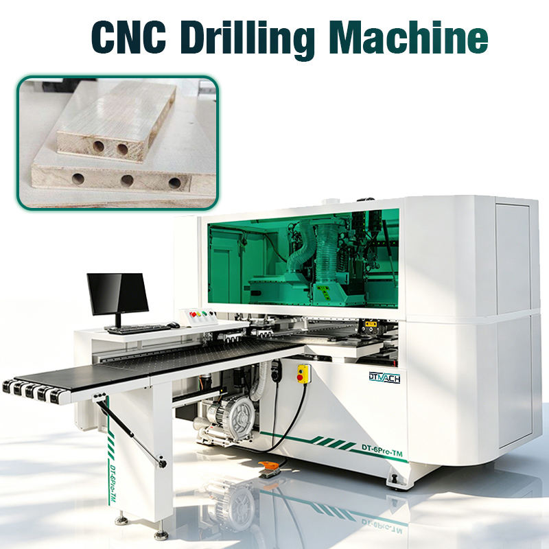 DTMACH Wood Boring Machine 6 Side CNC Drilling Machine for Luxury ...