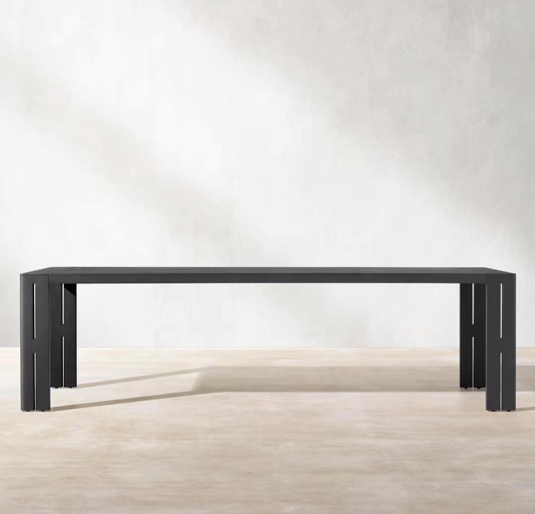 Hot Sale Modern Outdoor Aluminium Rectangular Coffee Table Furniture ...