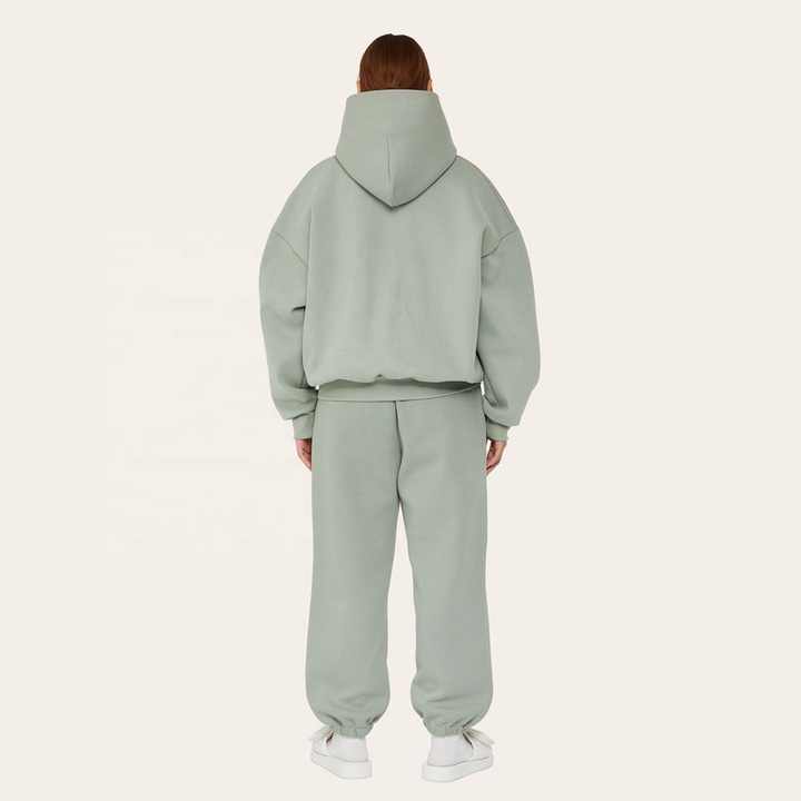 Unisex 100% Cotton Custom Printing Jogging Track Sweat Suit