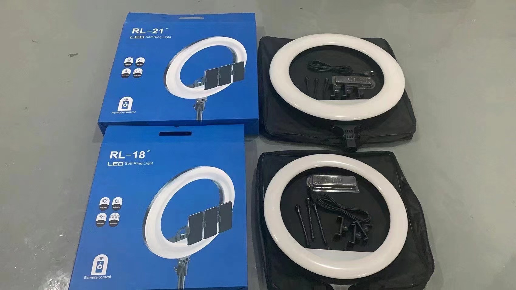 18 Inch Photo Ring Light Video 45cm LED Dimmable Studio Ring Light with Phone Holder Products ...