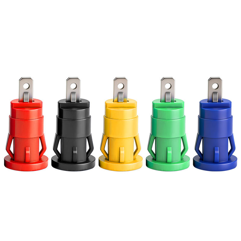 JIA LUN 4mm Pure Copper Female Banana Socket Binding Post Panel Mount ...