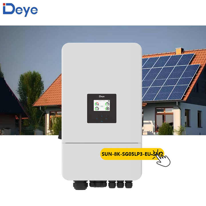 Deye 8kW SUN-8K-SG05LP3-EU-SM2 3-Phase PV System Inverter Low Voltage Lithium Battery with Smart ...
