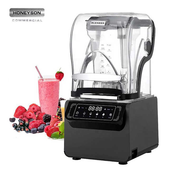 Honeyson 1.8L Commercial Blender - Adjustable Speed & Soundproof