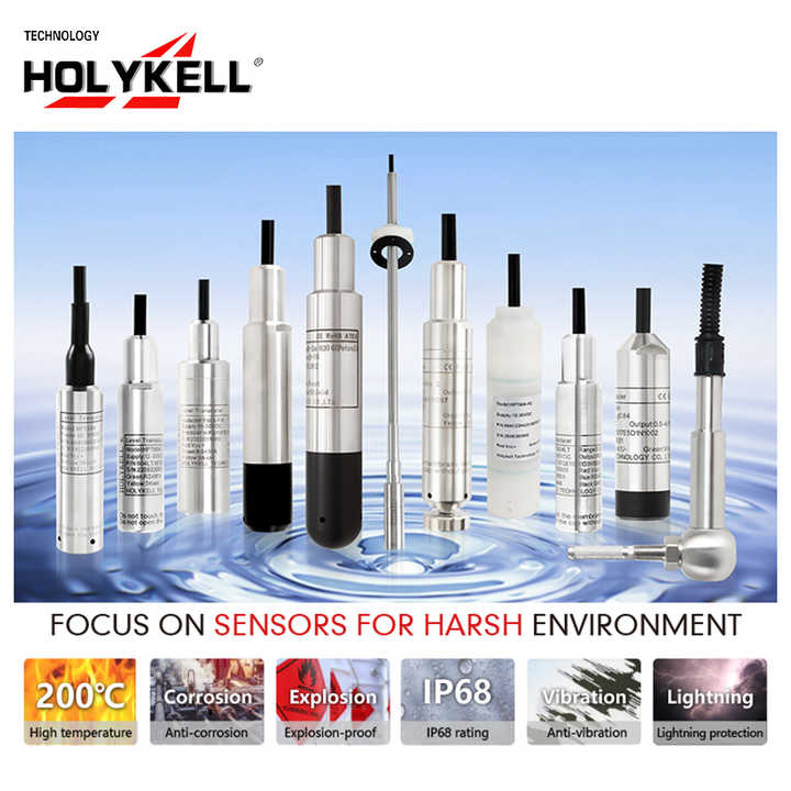 Holykell Ultrasonic Radar Liquid Level Sensor - Deep Well