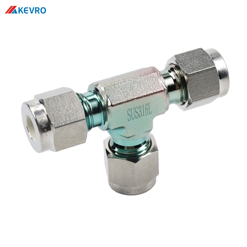 Passivated 316L Stainless Steel T Type Tube Fitting for Analytical ...