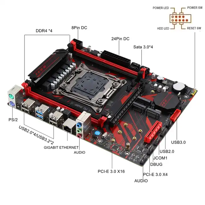 Efficient X99 Motherboard Combo with XEON E5 2650V4 & 16GB ECC RAM