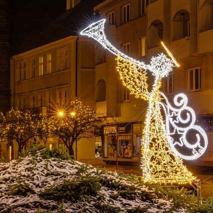 200CM High Motif Rope Lights LED Christmas Angel With Trumpet| Alibaba.com