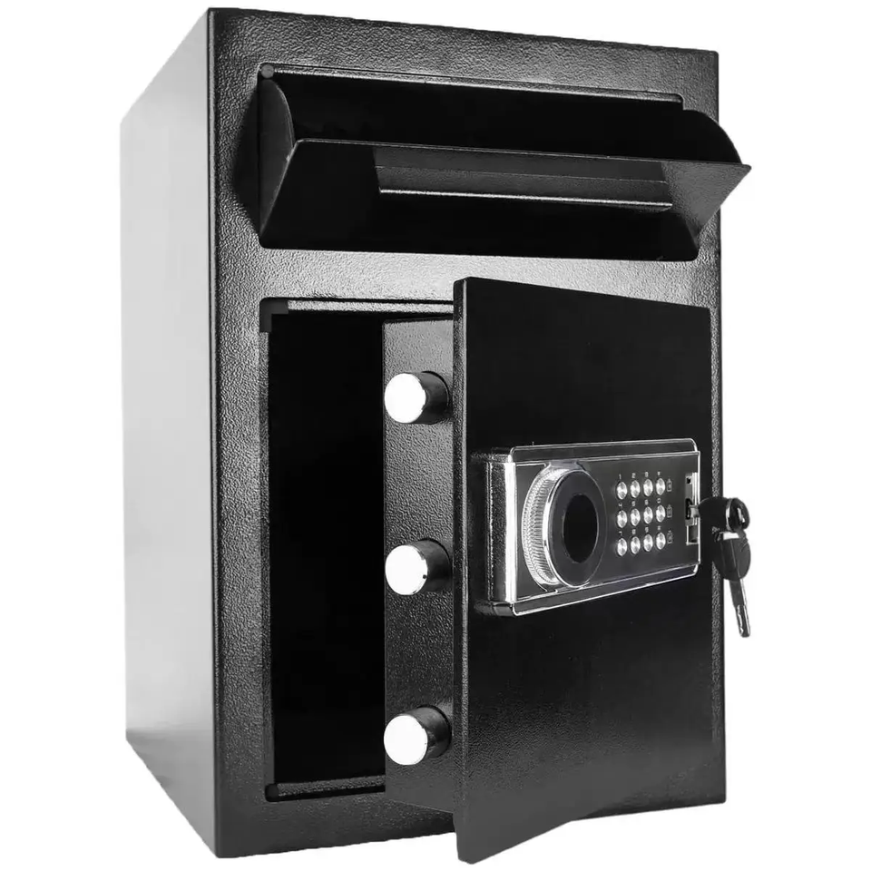 Smart Steel Coin-Operated Safe Box-Fingerprint & Digital Lock Security ...
