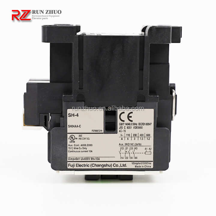 Fuj* Mute Contactor SH-4/G DC24V/48V/110V Elevator Spare Parts Essential for Smooth Functioning ...