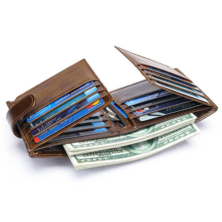 MARRANT Men's RFID Anti-Theft Wallet - 19 Cards Holder