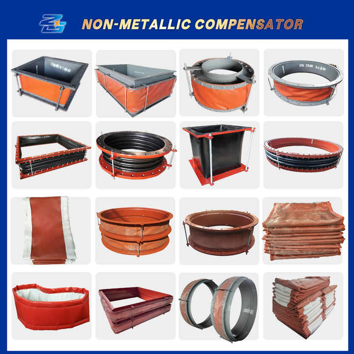 Fluoro Rubber Fabric Compensator High Temperature Nonmetal Circular ...