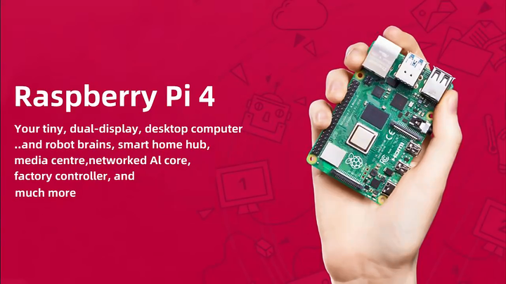 Raspberry Pi 4 Computer Model B 4gb Sdram Development Board Kit Usb 3.0 ...