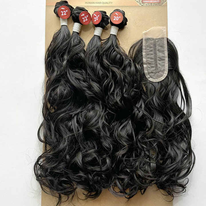 Eonian Packet Hair Protein Fiber Bundles 4pcs 6pcs Yaki Straight KC ...