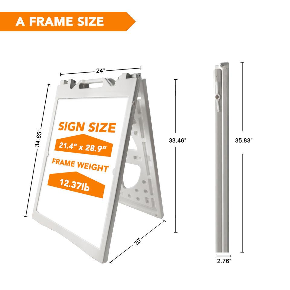 A-Type Double Sided Sandwich Panel Display Stand Foldable Portable ...