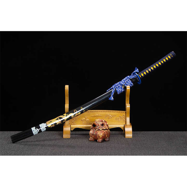 Chinese Dragon Swords Full Tang Blade Wood Toy Swords With Iron Guard ...