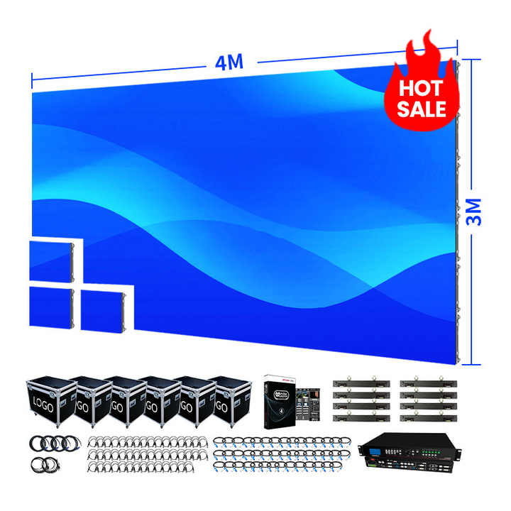 4m x 3m Full Color LED Display Screen for Indoor & Outdoor Use - OEM