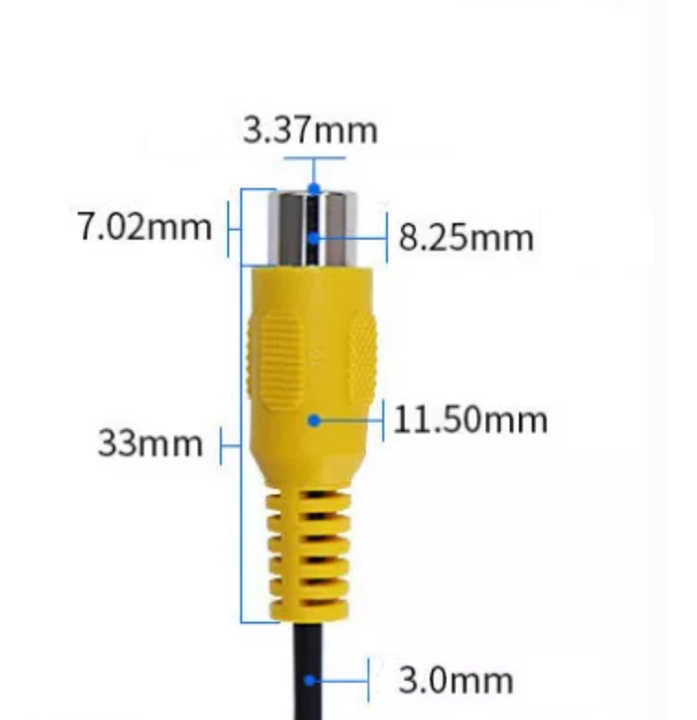 Custom 15cm Female and Male AV Single-head RCA Audio Extension Wire ...