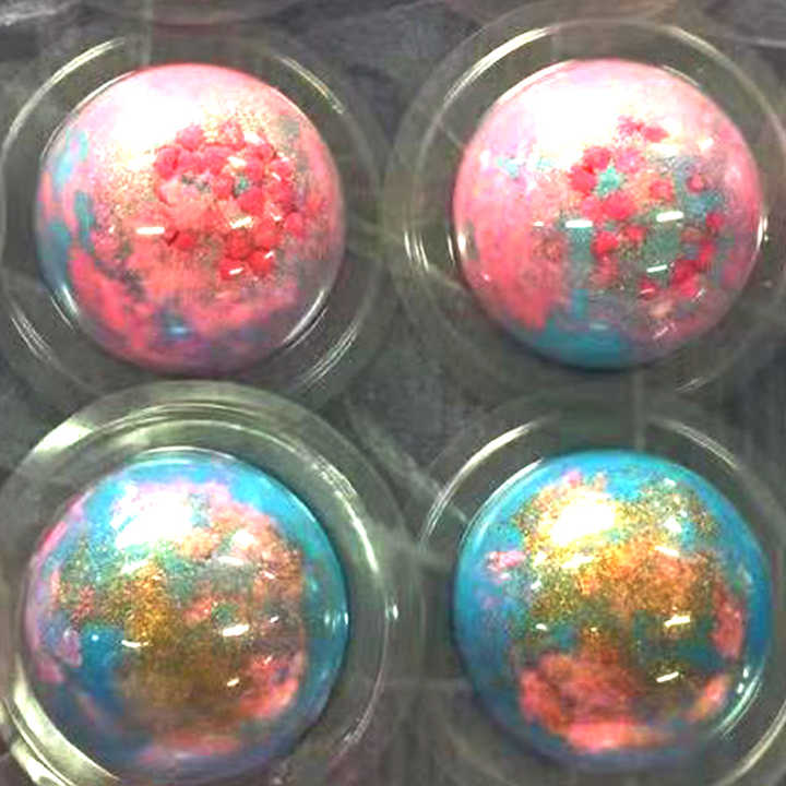 In Stock Bath Bomb Boxes - Clear Clamshell for Cosmetics