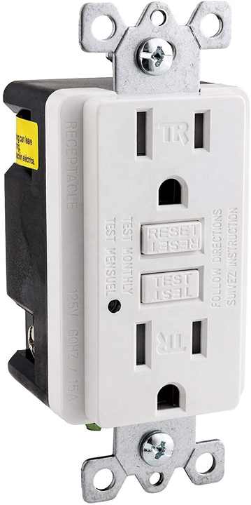 15 Amp 125V GFCI Outlet American Ground Fault Circuit Interrupter ...