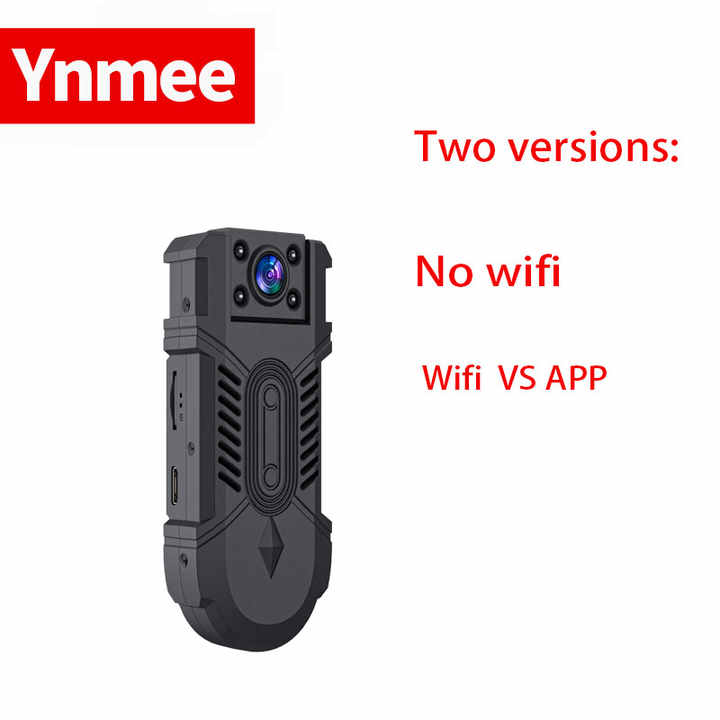 Mini Clip Camera - 1080P HD with Night Vision & 140° Wideangle