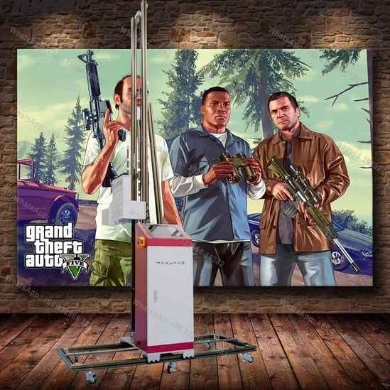 7D Wall Paint Printers - Automatic Mural Vertical Printers