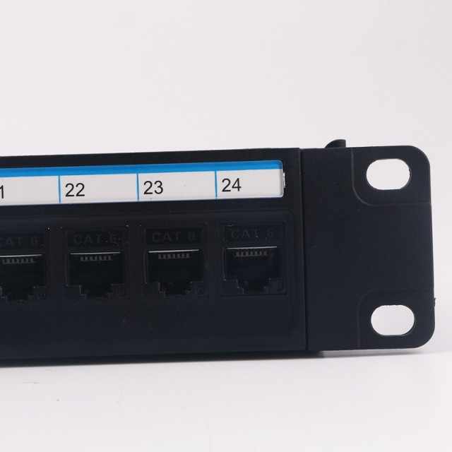 24 Port High Quality Cat6 UTP Patch Panel with Keystone Jack Direct ...