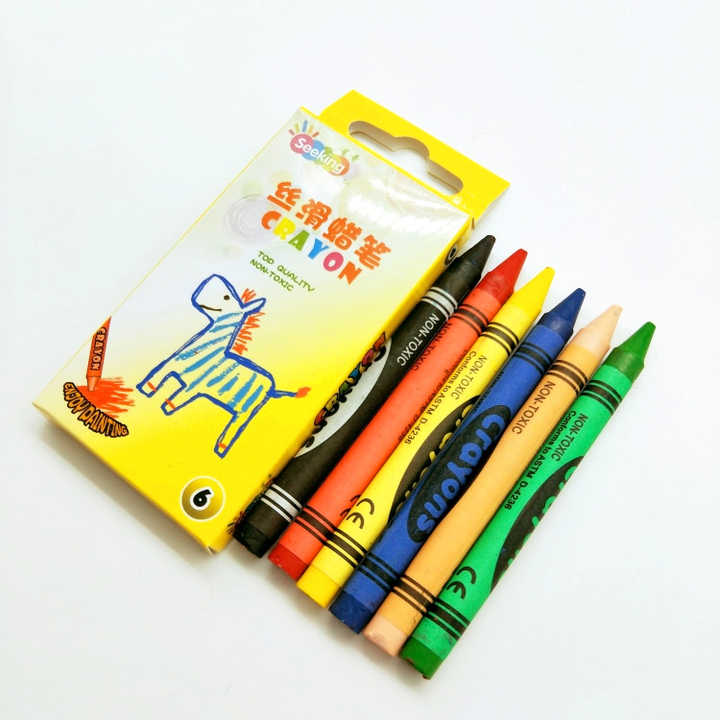 6 Colors 12 Colors Kids Craft Set Crayon Colour Painting