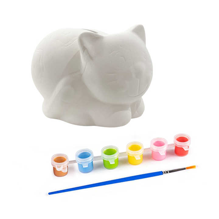 Educational Ceramic Coin Bank - DIY Plaster Painting Kit
