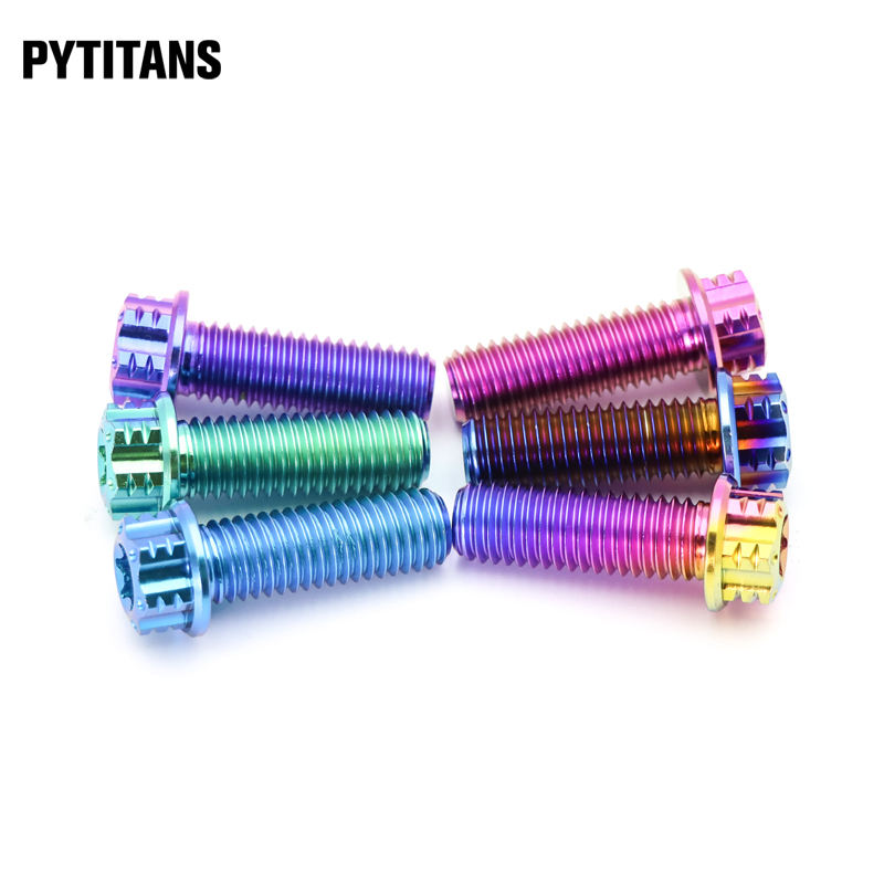 Grade 5 Titanium Hex Torx Flange Bolt M10 Bike Bolts Screw Motorcycle ...
