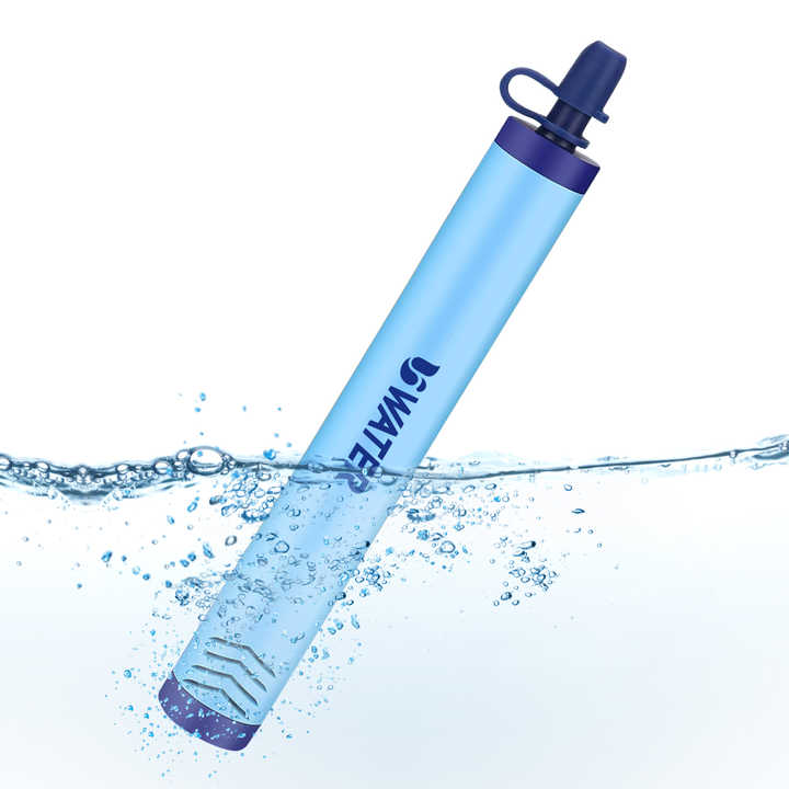 Portable outdoor water filter, straw purifier, outdoor camping survival ...