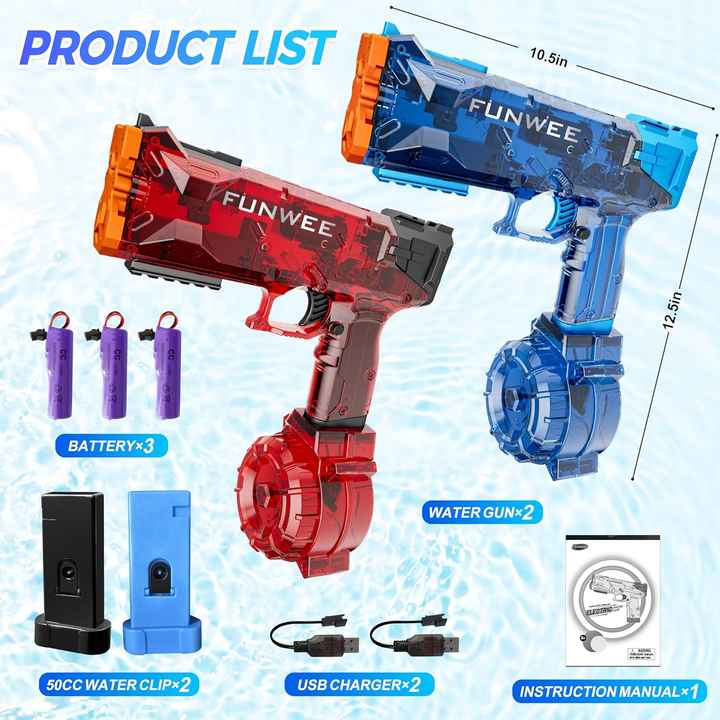 High Pressure Electric Weal Maker Water Gun Toy Fun Game
